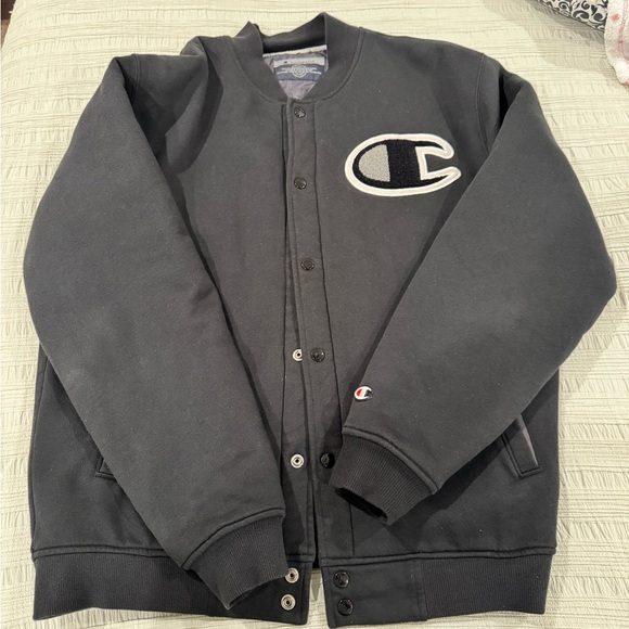Champion | Jackets & Coats | Champion Mens Black Varsity Jacket | Poshmark